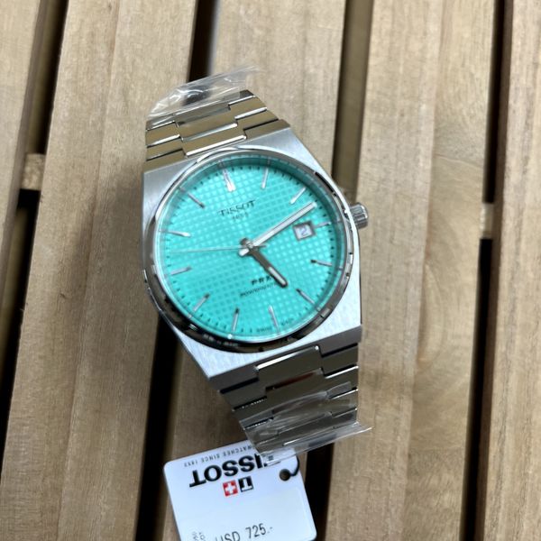 TISSOT PRX Auto 40mm Light Green Dial Men's Watch T137.407.11.091.01 ...