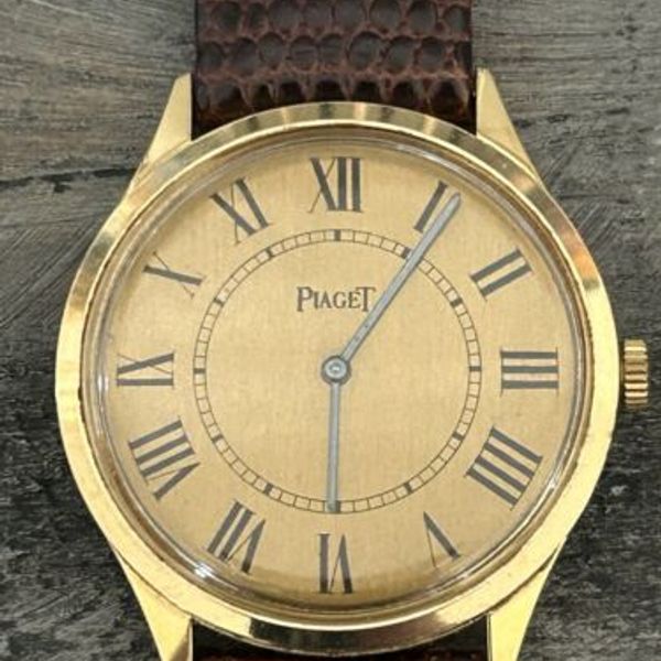 VINTAGE PIAGET MEN'S WATCH 18K GOLD ELECTROPLATED | WatchCharts Marketplace
