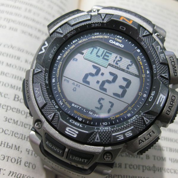 FS: Casio Pathfinder PAG240T-7CR Triple Sensor Multi-Function Digital ...