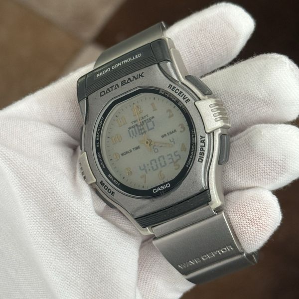 Rare Vintage Casio Twincept Wave Ceptor FKT-2000 Ana-Digi Data Bank ...