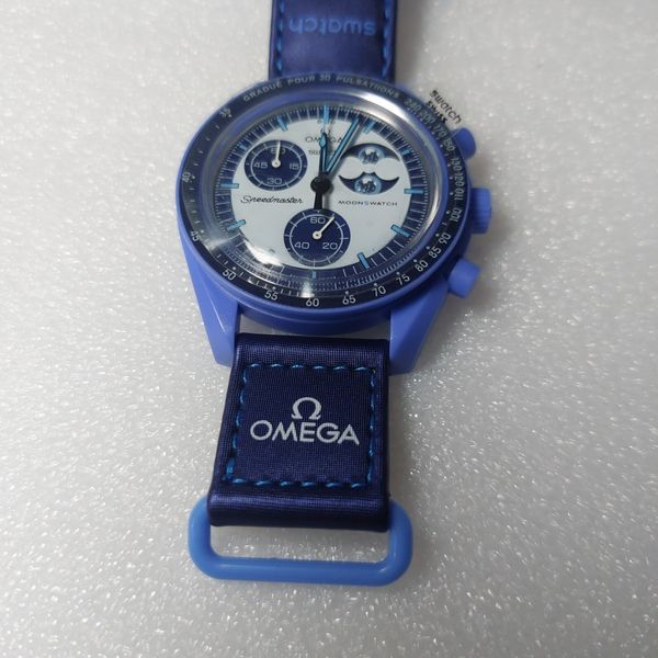 Swatch Omega Speedmaster Mission To The Super Blue Moonphase ...