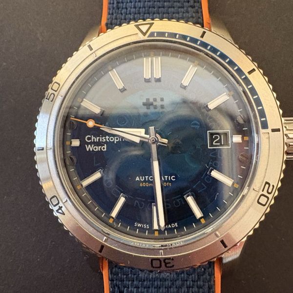 Christopher Ward C60 Sapphire Blue 40mm Diver Watch With Box And ...