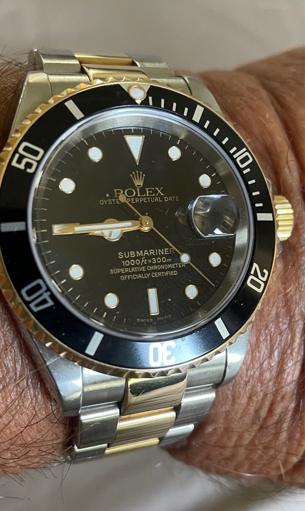 Rolex 16613 2002 Model Gorgeous All Original Black Dial Submariner ...