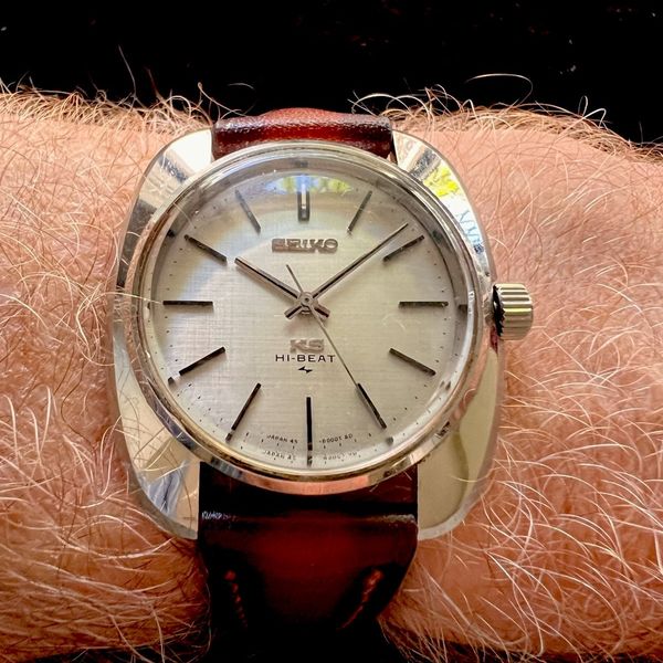 Super Rare Seiko KING Seiko 45-8000 Double Katana Case 1969 Linen Dial ...