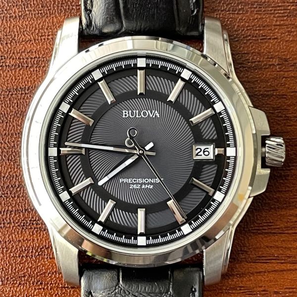 [WTS] Bulova Precisionist - 3 Hand Calendar - Black Patterned Dial ...