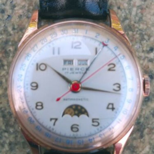 Pierce Triple Calendar Moonphase Watch | WatchCharts Marketplace