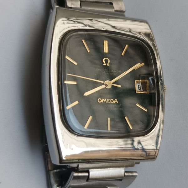 Omega constellation chronometer spider web dial rare vintage watch men ...