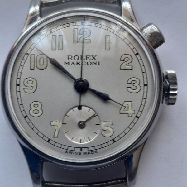 RARE VINTAGE ROLEX MARCONI MONO PUSHER CHRONOGRAPH WATCH | WatchCharts ...