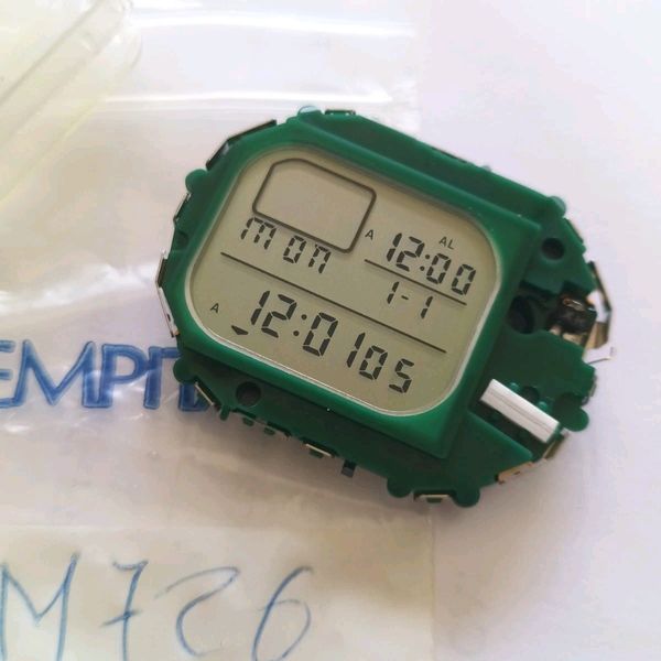 Vintage LCD Digital Watch Seiko M726 Scubamaster 200M Complete Module ...