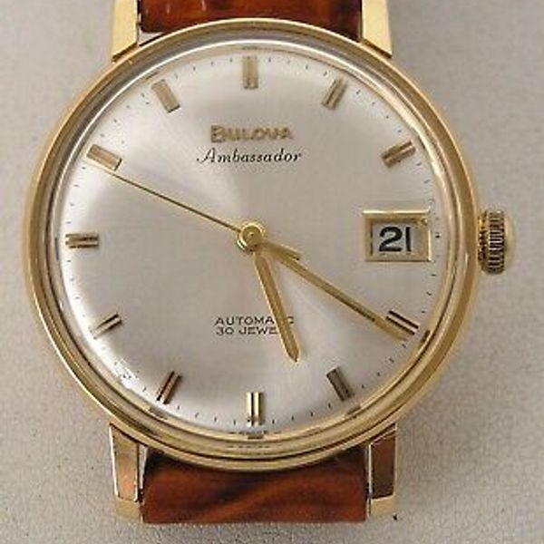 1966 M6 Bulova Ambassador 30J Micro Rotor Automatic Men's Watch ...