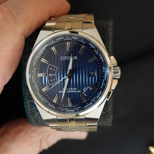 [WTS] Citizen Eco-Drive Radio Controlled Stainless Blue Dial World Time ...