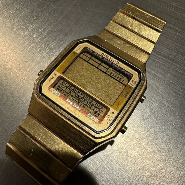 Vintage Seiko D409-5009 Sign Memo Men's Watch FOR PARTS OR REPAIR ...