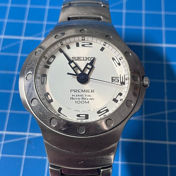 Seiko Premier Kinetic Auto Relay, Sapphire crystal 5J22-OD60 - working | WatchCharts Marketplace