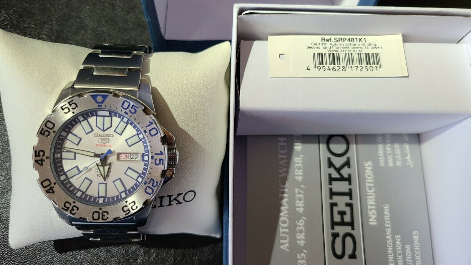 Seiko 5 SRP481 BABY ICE MONSTER | WatchCharts Marketplace