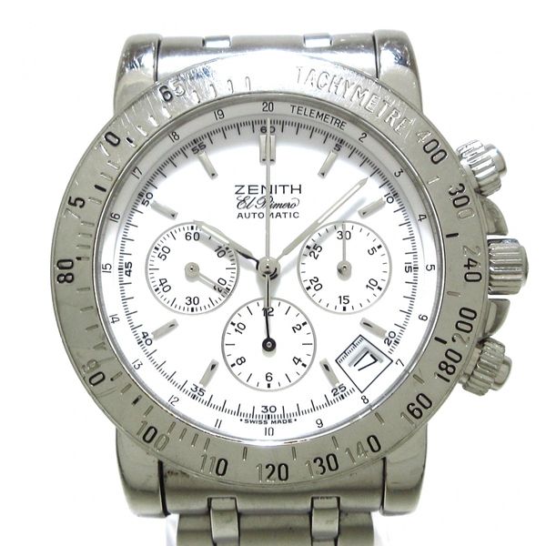 [New] [Used] ZENITH Rainbow El Primero Watch SS / Chronograph White ...