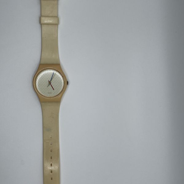 Swatch Watch PING PONG GW105 Vintage 1986 Gents White 34mm Quartz ...