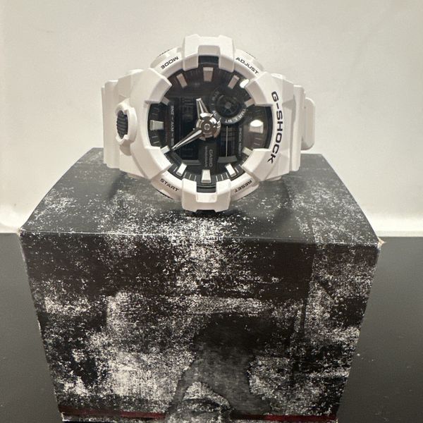 Casio G-shock World Time GA-700-7ACR Analog/digital Black Dial White ...