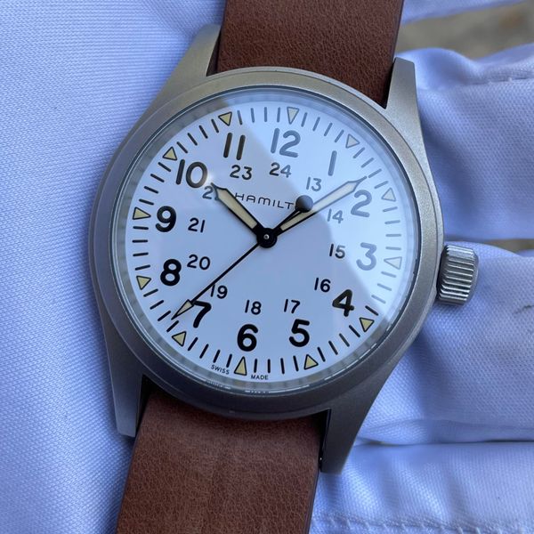 [WTS] Hamilton H69439511 Khaki Field Mechanical 38mm White | WatchCharts