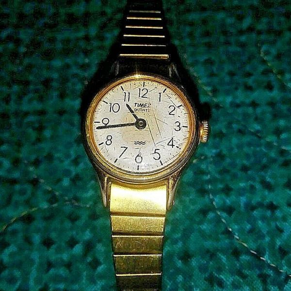 Vintage Timex Quartz Stainless Steel 57 BA Cell Stretch Expansion Wrist ...