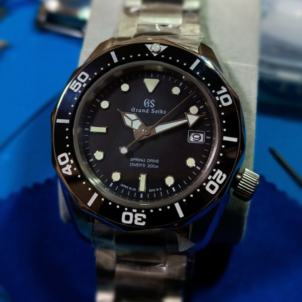 Seiko Mod GS Diver Black Inspired 42mm Nh35 | WatchCharts Marketplace