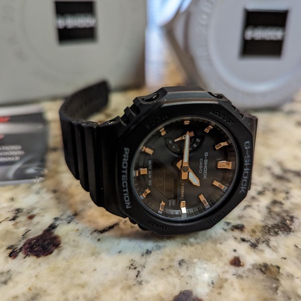 [WTS] Casio G-Shock Mini Casioak - GMAS2100-1A Black case with Rose ...