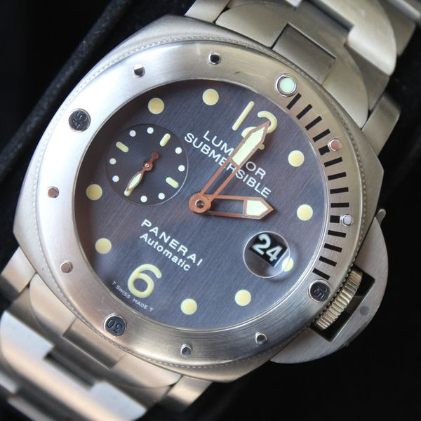 FS: Panerai Luminor Submersible PAM 106 TRITIUM DIAL, TITANIUM, W ...