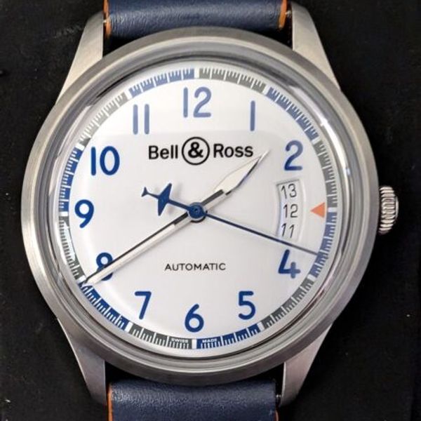 BELL & ROSS RACING BIRD LTD ED BRVI-92/White Dial 38.5mm/Auto/Mint FROM ...