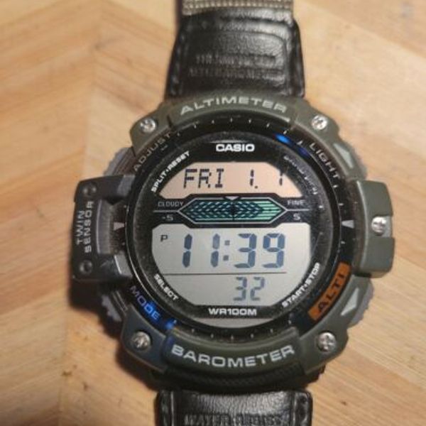 CASIO SGW-300H Men’s Digital Watch Barometer Altimeter Timer Chrono ...