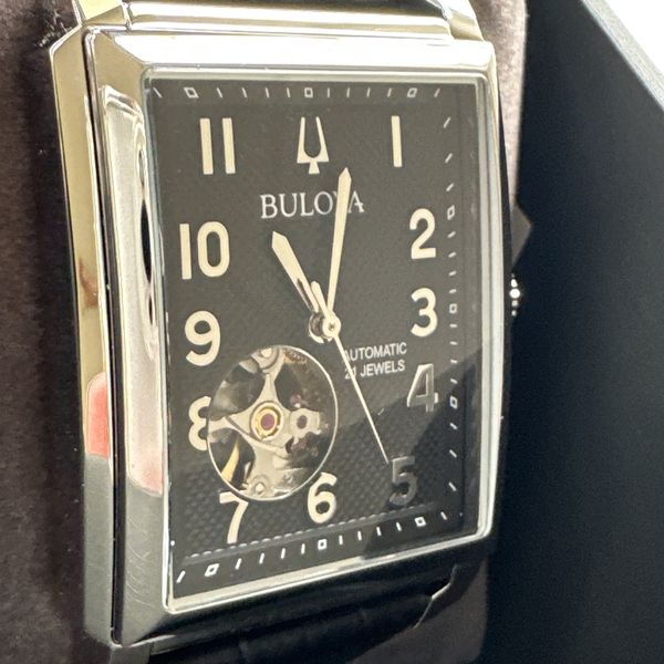 Bulova Sutton Automatic Black Dial Unisex Watch 96A269 | WatchCharts ...