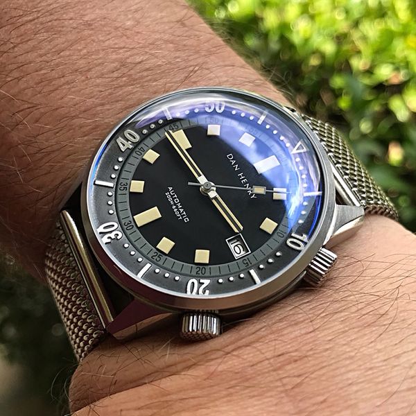 Dan Henry 1970 Diver Gray Dial 40mm- Like New | WatchCharts Marketplace