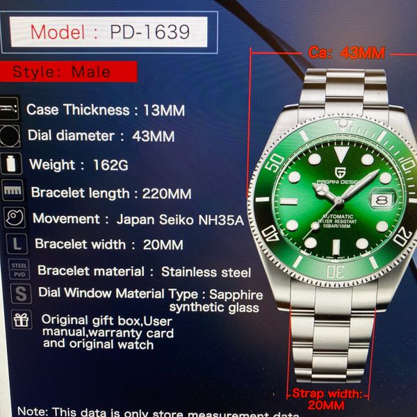 [WTS] PAGANI Diver watch $75 BNIB | WatchCharts