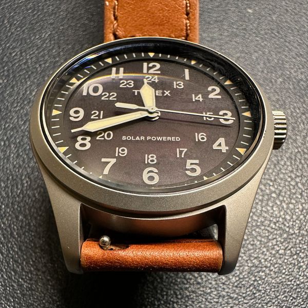 Timex Expedition North Field Post Solar 36mm with Barton silicon band ...