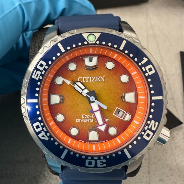 Citizen Promaster Dive Orange Dial Men's Watch BN0169-03X - NEW ...