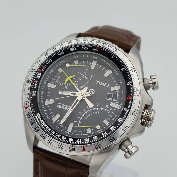 Rare Timex Watch Flyback Chronograph Intelligent Quartz | WatchCharts ...