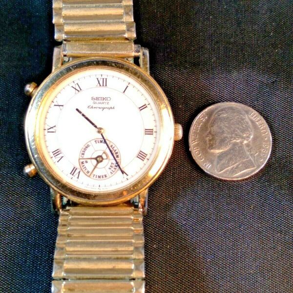 Vintage Seiko 8m25-8029 Chronograph Men’s Wrist Watch - PARTS or REPAIR ...