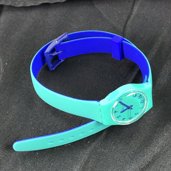 Swatch Biko Green/Blue Women's Wrap Around Watch LG125 | WatchCharts ...