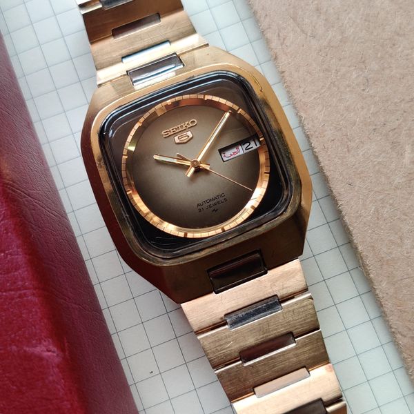 [WTS] Vintage //RARE// Seiko 5 JDM 1976 /7019-5090/ GOLD Square ...