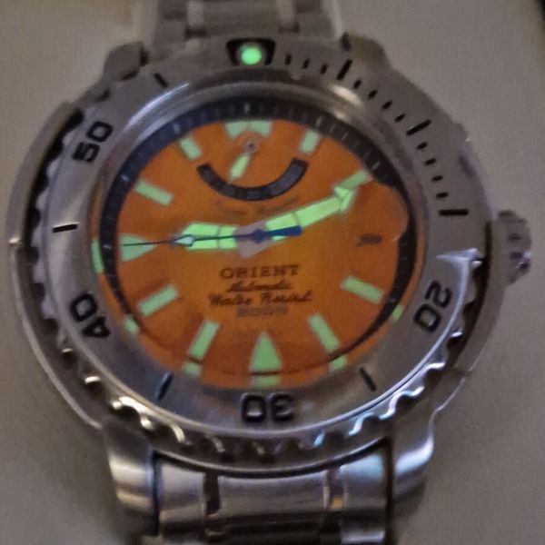 Orient M-Force Orange Beast Automatic Diver Men's Watch | WatchCharts ...