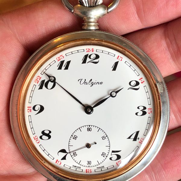 [WTS] Swiss Unitas 6445 Pocket Watch - “Valgine” on Dial, Dairy Themed ...
