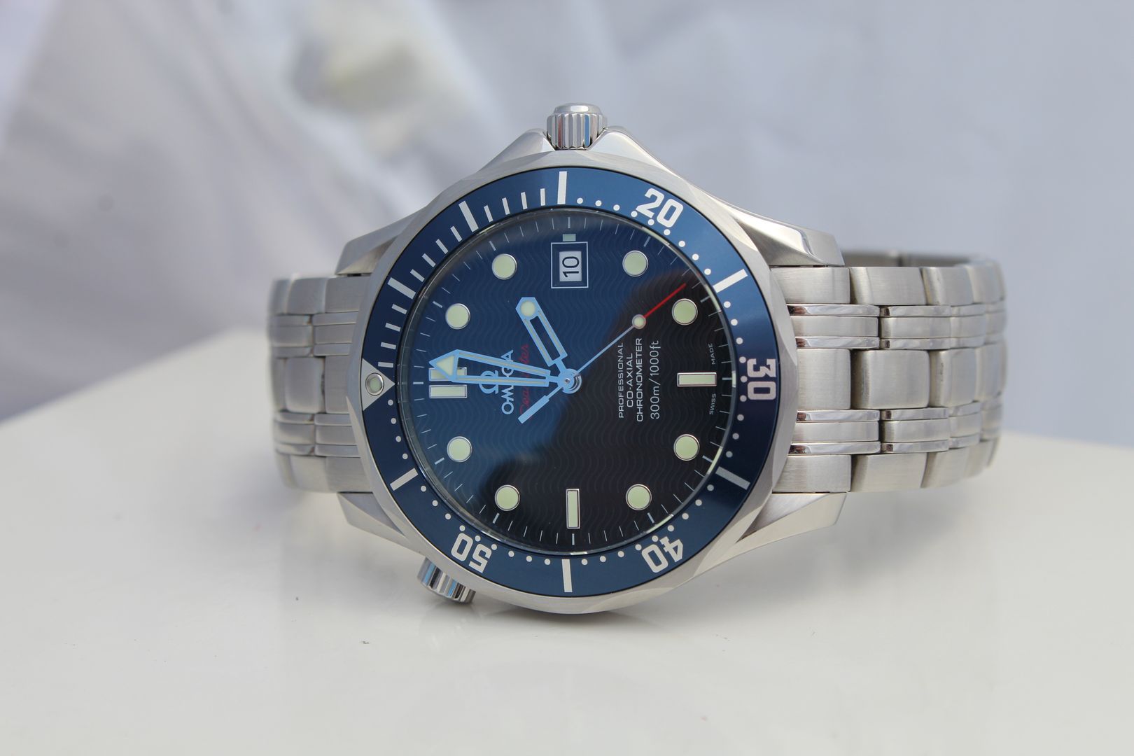 Omega Seamaster Pro 300M SMP 2220.80 Blue Wave RARE 2500 "D" CoAxial Full Size 41mm Auto #2280 ...