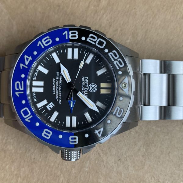 Deep Blue Daynight Rescue GMT T-100 | WatchCharts Marketplace Deep Blue Daynight Rescue GMT T-100 | WatchCharts Marketplace
