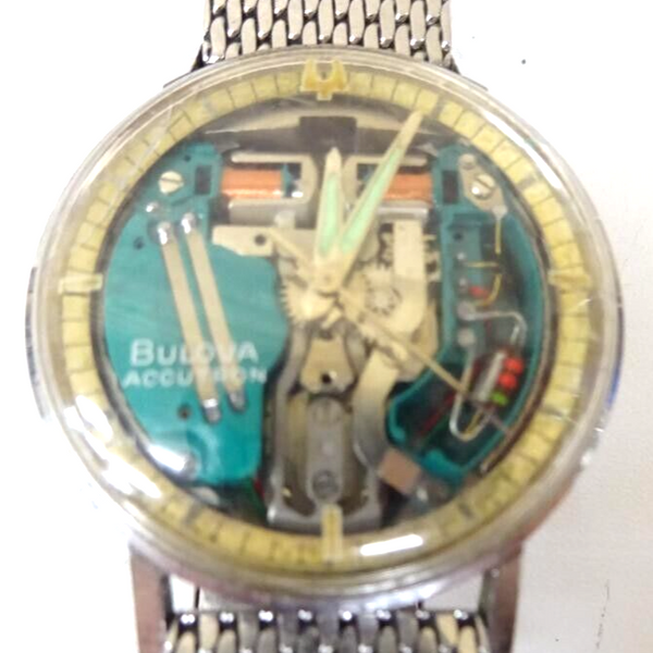 Junk BULOVA ACCUTRON Skeleton Model M7 1-512346 Men's Watch USED from ...