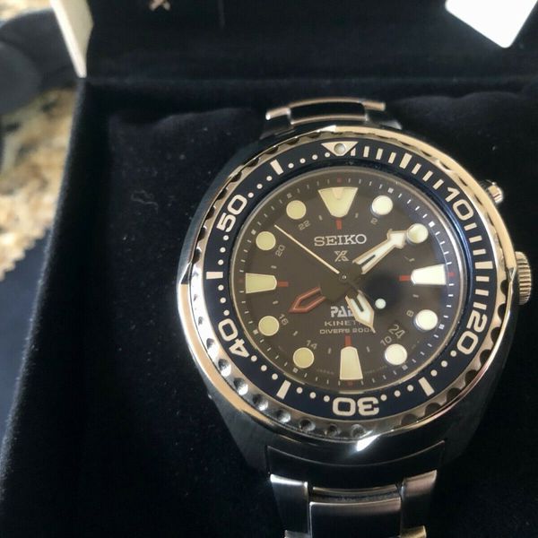 Seiko SUN065 Special Edition PADI Kinetic GMT Diver Watch | WatchCharts ...