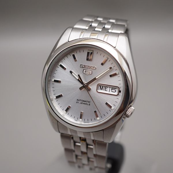 [WTS] Seiko 5 SNK355K1 7S26 Silver 5 Motif Dial Automatic Watch - $95 ...