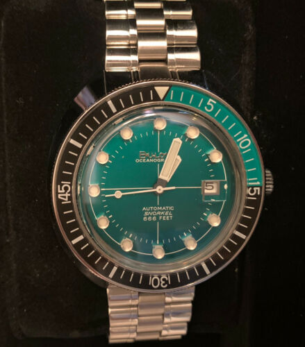 Bulova 96B322 Oceanographer Devil Diver Green Dial 44mm Automatic Men's ...