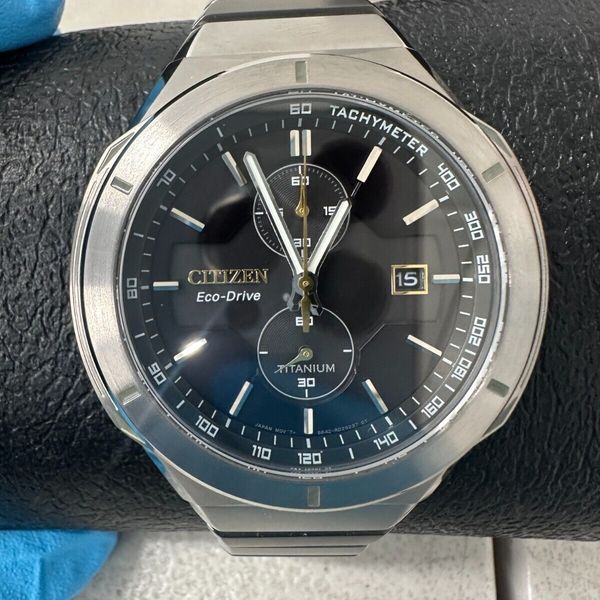 Citizen Eco-Drive Super Titanium Armor Men's Chronograph Watch 44mm ...