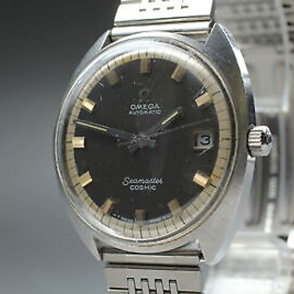 Vintage Omega Seamaster Cosmic 166026-Tool 107 Date Gray Dial Auto. Men's Watch | WatchCharts ...