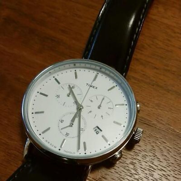 Timex Weekender Fairfield chronograph White Dial Analog Quartz Men's ...