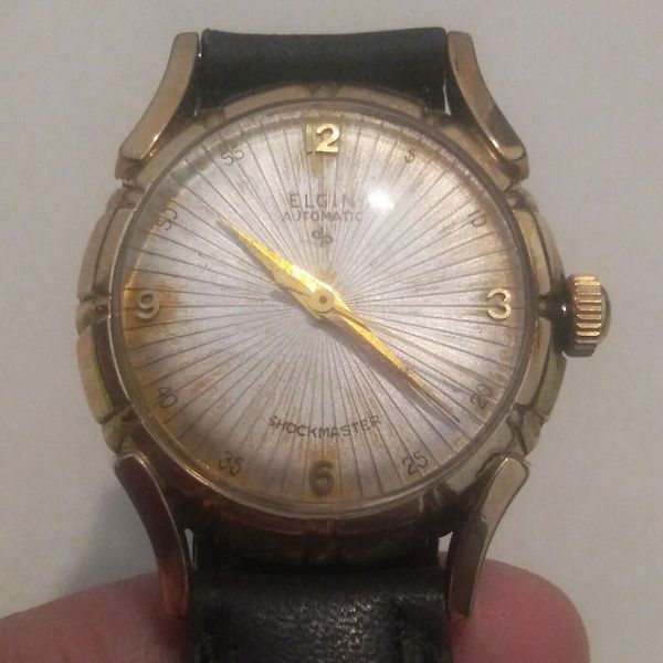 Elgin Swiss Automatic Shockmaster 643 Movement Men's Wristwatch ...