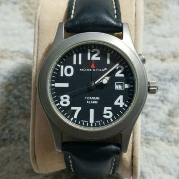 Momentum Titanium Alarm Watch CN Series 00002 SP50.6L76.376 WORKS RARE ...